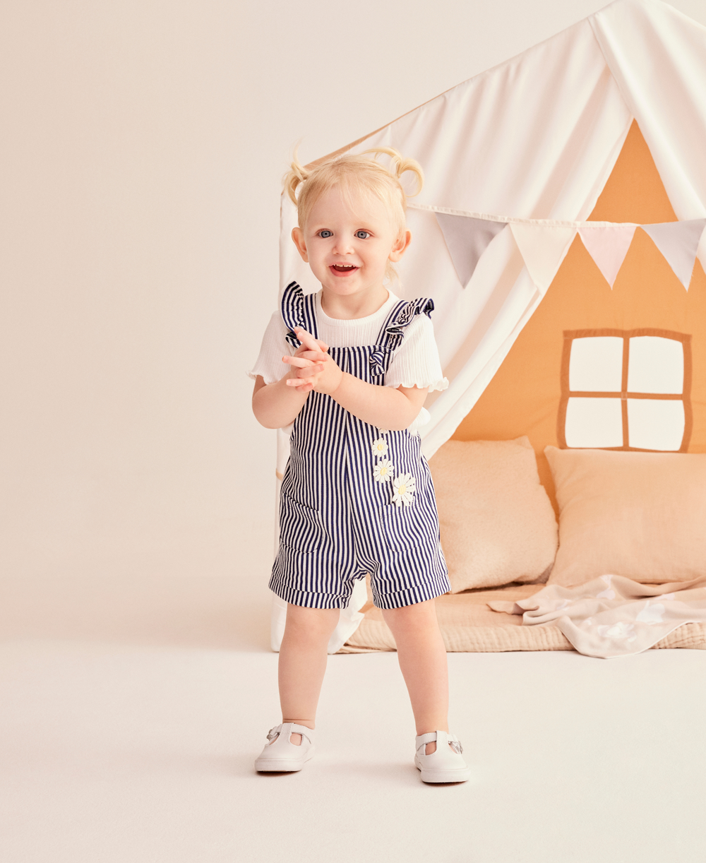 Daisy Knit Shortall Set (2T-4T)